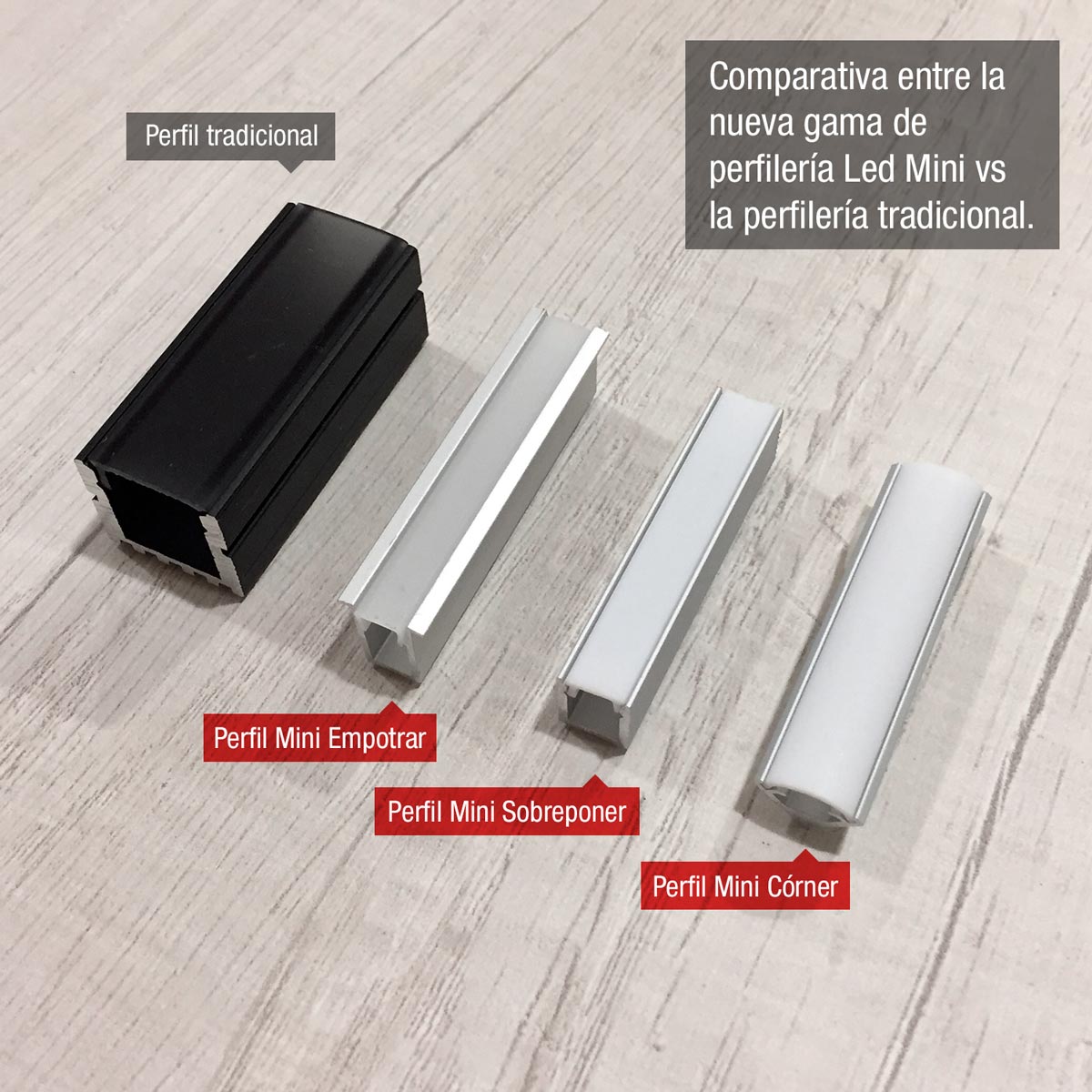 Tapa final Perfil Mini Empotrar Cromo mate